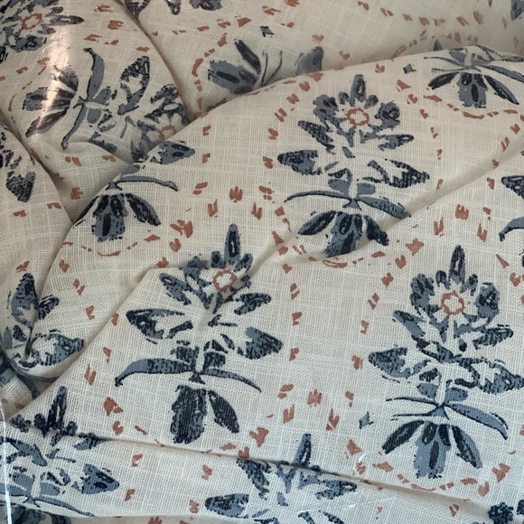 Threshold | Bedding | King Cotton Block Print Comforter Set White Navy ...